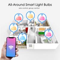 China Home 110-240v RGB Wifi Smart LED Light Bulb Remote Or Voice Controlled for sale