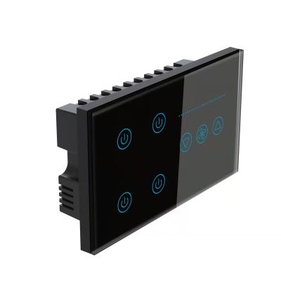 China Fire Retardant Tuya Wifi Switch Controller Smart Light Dimmer Electric Touch Light Panel for sale