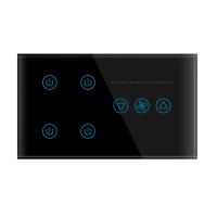 China Fire Retardant Tuya Wifi Switch Controller Smart Light Dimmer Electric Touch Light Panel for sale