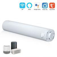 China 2.2m Kits Motorized Curtain Rod Diy Google Home Remote Control Curtain Rail for sale