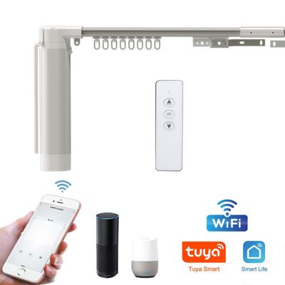 China 2.4G Automated Curtain Track System 35W Motorized Curtain Rod Alexa for sale