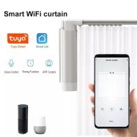 China 2.4G Automated Curtain Track System 35W Motorized Curtain Rod Alexa for sale