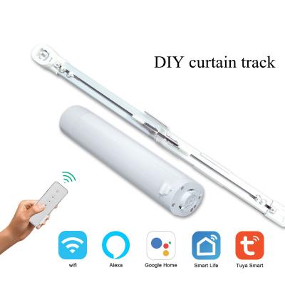China 1.5 Nm Automated Curtain Track System 80KG Ceiling Curtain Track Kit Sliding for sale