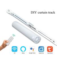 China Google Smart Home Curtain Tracking Roller DIY Smart Component Collocation Curtain Rail Motorized for sale