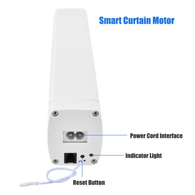 China 0.14A Voice Control Smart Curtain Motor 45W Wireless Curtain Opener for sale