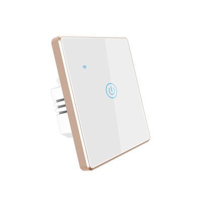 China 10AMP WiFi RF Smart Switch AC110-220V 1 Gang 2 Way Smart Light Switch for sale