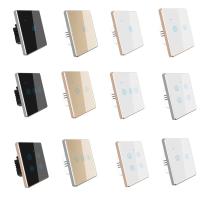 China ABS 2 Gang Smart Light On Off RF433 3 Gang Wifi Switch White for sale