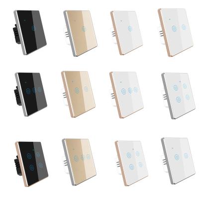 China ABS 2 Gang Smart Light On Off RF433 3 Gang Wifi Switch White for sale