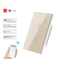 China Dimmable 2A WiFi RF Smart Switch 2gang Smart Light Switch Panel for sale