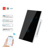 China Dimmable 2A WiFi RF Smart Switch 2gang Smart Light Switch Panel for sale
