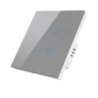 China Four Gang WiFi  Smart Switch 433MHz RF Touch Remote Light Switch EU UK 220V for sale