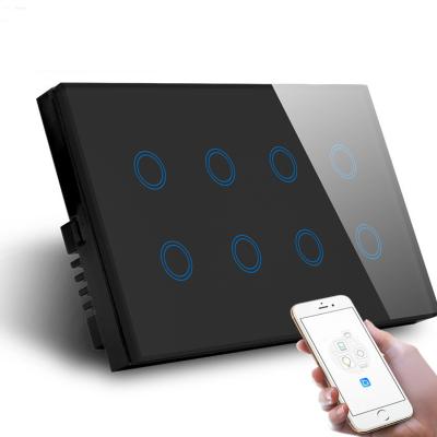 China 1000W WiFi RF Smart Switch 8 Gang for sale