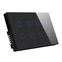 China 8 Gang Wifi Smart Wall Touch Switch 10A Alexa On Off Light Switch Waterproof for sale