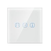 China 2 Gang WiFi RF Smart Switch 50Hz Remote Control Touch Curtain roller shutter Blinds Switch for sale