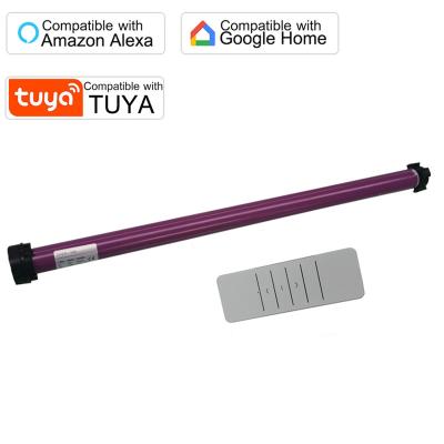 China Manual 45mm Roller Blind Motor Diy 12v Tubular Motor Purple for sale