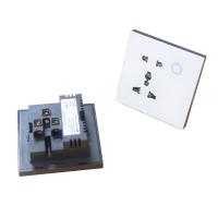 China 10A White Glass Wall Sockets Waterproof for sale
