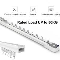 China 6.3 Meters Smart Curtain Track 135 Degree Bendable Aluminium Curtain Track for sale