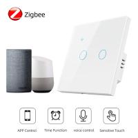 China CCC ZigBee Smart Switch AC240V Touch Wall Light Switch Timing for sale