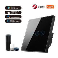 China App Control Lifesmart Touch Electrical Zigbee Smart Switch 2 Gang Curtain Switches For Smart Home System for sale