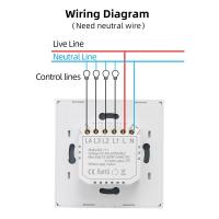 China App Control Lifesmart Touch Electrical Zigbee Smart Switch 2 Gang Curtain Switches For Smart Home System for sale