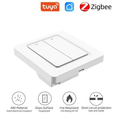 China App Control Lifesmart Touch Electrical Zigbee Smart Switch 2 Gang Curtain Switches For Smart Home System for sale
