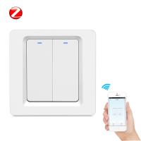 China RF433Mhz Tuya Push Button 240V Zigbee Smart Switch Multi User Sharing for sale