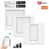 China RF433Mhz Tuya Push Button 240V Zigbee Smart Switch Multi User Sharing for sale