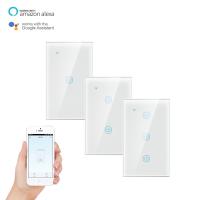 China 600w Zigbee Wall Switch Smart Life Glass Panel Light On Off for sale