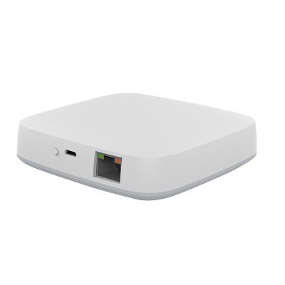 China Remote Control Zigbee Wifi Gateway 90mm×90mm Zigbee Gateway Hub Wired for sale