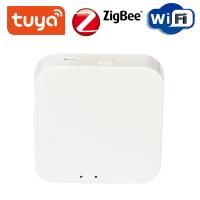 China Remote Control Zigbee Wifi Gateway 90mm×90mm Zigbee Gateway Hub Wired for sale
