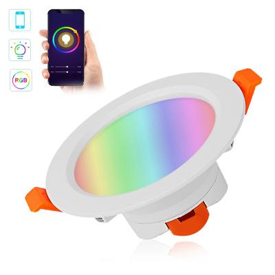 China 9w Smart Downlight Bulbs Alexa Smart Led Down Light Voice Control for sale