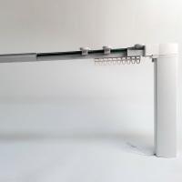China 2.5-4.35m Ceiling Curtain Rail Tuya Surface Mounted Curtain Track for sale