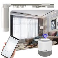 China 802.11bgn Smart Curtain Track Alexa Aluminium Automatic Curtain Rail for sale
