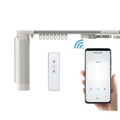 China Google Smart Home Curtain Tracking Roller DIY Smart Component Collocation Curtain Rail Motorized for sale