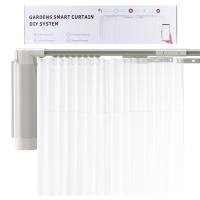 China 2.2m Diy Electric Curtain Track 433.92MHz Tuya Motorized Curtain Track System for sale