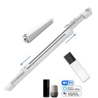 China Wifi 1.7m Extendable Curtain Track 33dB Heavy Duty Aluminium Curtain Track for sale