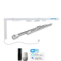 China 300cm Extendable Curtain Track Rf433 Motorized Curtain Track System for sale