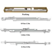China 240V Extendable Curtain Track 2.417-4.5m Tuya Motorised Curtain Track for sale