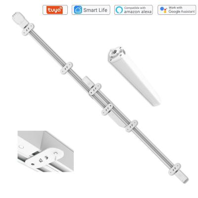 China Alexa Aluminium Ceiling Curtain Track 3.0m Extendable Curtain Rail for sale