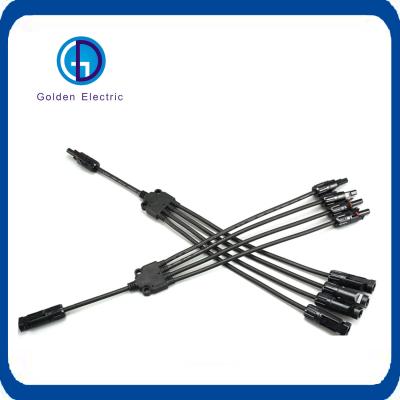 China 4 Input 1 Output Connector with Branch Cable UL94V-0 Flame Class and High Power for sale