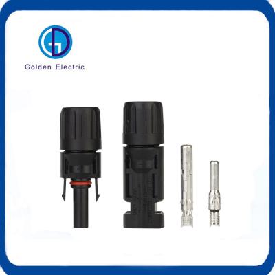 China Copper Terminal Mc4 Solar Cable Connector for IP67 Rated PV Panels in Energy System for sale