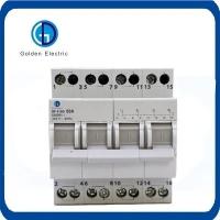 China DIN Rail Mounted Modular Manual Transfer Switch 4P 32A with Dual Output for sale