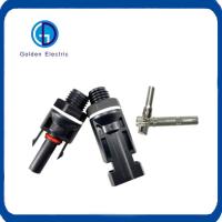 China Easy To Install 2 Pins Solar Cable Connectors For 1000VDC 30A Solar Panel Mounting for sale