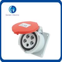 China 16A 32A Panel Mounted Industrial Plug and Socket for IP44 Male and Female Connections for sale