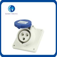 China 16A 32A Panel Mounted Industrial Plug and Socket for IP44 Male and Female Connections for sale