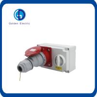 China 220V Industrial Receptacle and Switch with Interlock Device IP44 16A 32A 3p 4p 5p for sale