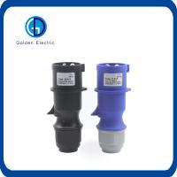 China IP44 16A 32A 2p 3p 4p European Standard Industrial Power Plugs and Sockets Panel Mounted Socket 220V 380V for sale