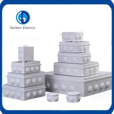 China Outdoor 100X100X70mm IP65 Plastic Waterproof Junction Box for Many Different Size for sale