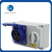 China IP44 16A 3p Receptacle and Switch with Interlock Device Contact Material Tinned Copper for sale