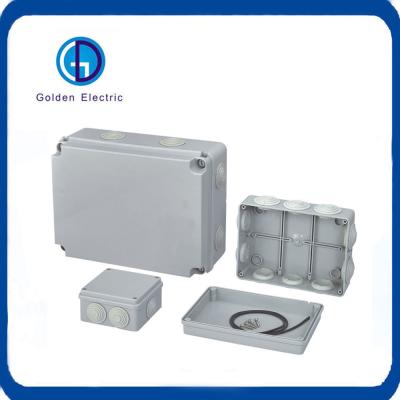 China 100mm*100mm*50mm Waterproof Junction Box ABS PVC Junction Enclosure with Mounting Plate for sale